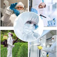 China Durable Microporous Disposable Surgical Coveralls Disposable Hazmat Suit With Hood for sale