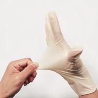 China White Disposable Latex Gloves Lightly Powdered Rubber Cleaning Gloves 100 Pcs/Box for sale