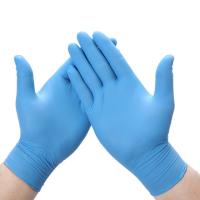 China 12X24CM Nitrile Safety Gloves / En455 Nitrile Gloves S M L XL for sale