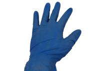 China EN455 EN374 Nitrile Safety Gloves / Disposable Nitrile Vinyl Gloves for sale