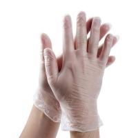 China PVC Vinyl Disposable Exam Gloves Medium Size Anti Cut Plastic Gloves Disposable for sale