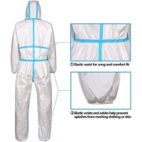 China EN1186 SMS PP Painters Disposable Protective Jumpsuit Disposable Isolation Coveralls for sale