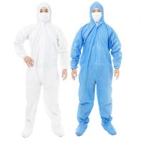 China EN1186 SMS PP Painters Disposable Protective Jumpsuit Disposable Isolation Coveralls for sale