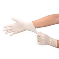 China Milky White 240mm Length Disposable Medical Latex Gloves Environmental for sale