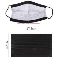 China Black earloop Disposable Protective Face Mask 50pcs/box  Anti Pollution for sale
