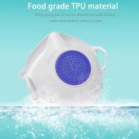 China Public Place 3D Disposable Protective Face Mask With Breather Replaceable Filter for sale