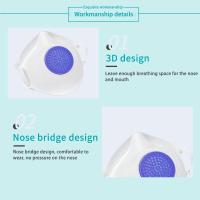China Public Place 3D Disposable Protective Face Mask With Breather Replaceable Filter for sale