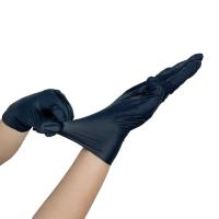 China Anticorrosion 5 Mil Black Nitrile Gloves / Hospital Xl Sterile Gloves for sale