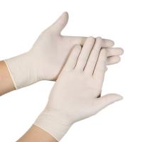 China OEM ODM Powderless Latex Gloves / Latex Disposable Gloves Large for sale