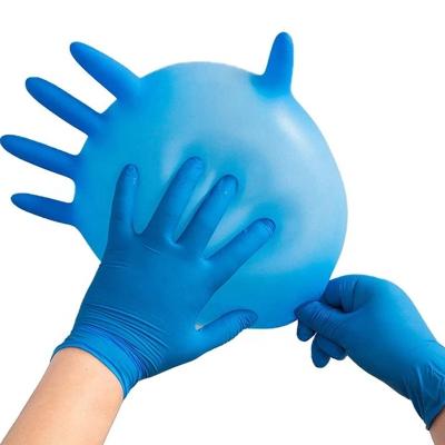 China Customized 510K Blue Nitrile Disposable Gloves Hair Dyeing Gloves for sale