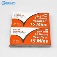 China IHealth Clear 19 Rapid Self Test Nasal Swab FDA At Home Kits for sale