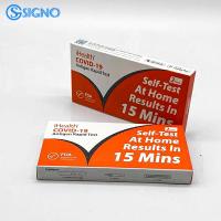China IHealth 15 Minutes Clear 19 Rapid Test Rapid Home Test Kits FDA Dip Swab for sale