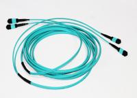 China OM3 Multimode Fiber Optic MPO MTP Cable LSZH Low Insertion Loss for sale