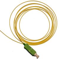 China LSZH OS2 Singlemode 9 125um LC Fiber Optic Pigtail 1310nm 0.9mm for sale