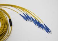 China 12 Strands Pre Terminated Fiber Optic Cable / SC UPC Trunk Cable Pre Connectorized for sale