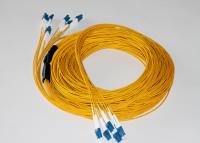 China LC UPC to LC UPC Fiber Optic Breakout Cable Singlemode 12 Cores 9 125um PVC Sheath for sale