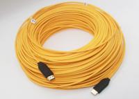 China 150m Pure 4K 8K HDMI Active Optical Cable LSZH Yellow Jacket 250mW Consumption for sale