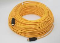 China 150m Pure 4K 8K HDMI Active Optical Cable LSZH Yellow Jacket 250mW Consumption for sale
