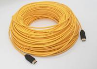 China 150m Pure 4K 8K HDMI Active Optical Cable LSZH Yellow Jacket 250mW Consumption for sale