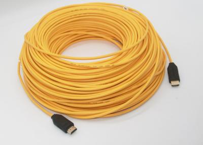 China 150m Pure 4K 8K HDMI Active Optical Cable LSZH Yellow Jacket 250mW Consumption for sale
