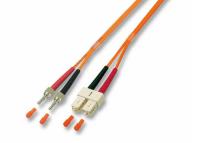 China 3.0mm FDDI to SC Multimode Duplex Fiber Optic Patch Cord LSZH Orange Jacket for sale