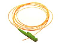 China LC UPC Singlemode Fiber Optic Pigtail G657A1 0.9mm Ultra Bend LSZH Jacket 1m for sale