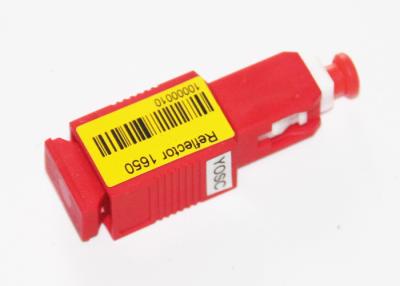 China Bidirectional Fiber Optic FBG Reflector 1650nm SC APC 0.8dB IL Red Housing for sale