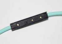 China 12 Core MPO MTP Fiber Optic Cable OM3 3.0mm Multimode ClearCurve Aqua LSZH for sale