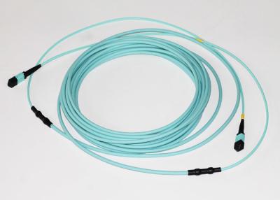 China 3.0mm 24 Cores Fiber Trunk Cable Method A Patch Cord MPO To MPO  Multimode OM3 for sale