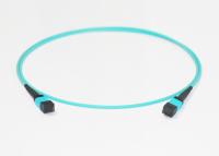China 24 Cores MPO MTP Fiber Optic Cable OM4 Aqua LSZH Multimode 3.0mm for sale
