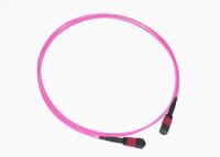 China 3.0mm 12 Strands MPO MTP OM4 OFNP Fiber Optic Patch Cord Trunk Cable for sale