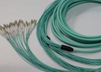 China Pre Terminated Outdoor Fiber LC UPC Multimode OM3 OFNP 24 Cores Plenum Patch Cable for sale