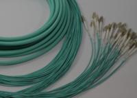 China Pre Terminated Outdoor Fiber LC UPC Multimode OM3 OFNP 24 Cores Plenum Patch Cable for sale