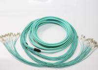 China 24 Cores Pre Terminated Outdoor Fiber LC UPC Multimode OM3 OFNP Plenum Patch Cable for sale