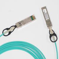 China 40G QSFP+ to 4xSFP+ Active Optical Cable OM3 Multimode 10m Breakout Blue for sale