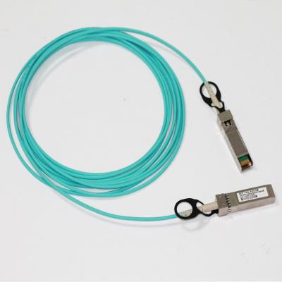 China 40G QSFP+ to 4xSFP+ Active Optical Cable OM3 Multimode 10m Breakout Blue for sale