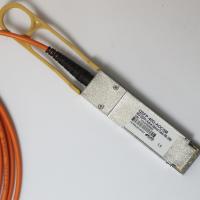 China Hangalxy 40G QSFP to 4x10G SFP+ Fan Out Fiber Breakout Cable 3m Active Optical for sale