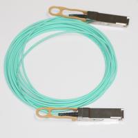 China AOC PVC Jacket QSFP+ Active Optical Cable / 50 Meter 100g Breakout Cable for sale