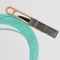 China AOC PVC Jacket QSFP+ Active Optical Cable / 50 Meter 100g Breakout Cable for sale