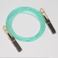 China AOC PVC Jacket QSFP+ Active Optical Cable / 50 Meter 100g Breakout Cable for sale