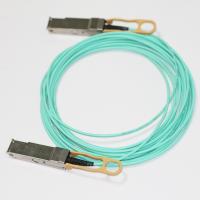 China AOC PVC Jacket QSFP+ Active Optical Cable / 50 Meter 100g Breakout Cable for sale