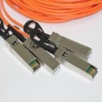 China 40G QSFP+ to 4 SFP+ Active Optical Fan Out Cable OM2 MMF 3.0mm 850nm 100m for sale