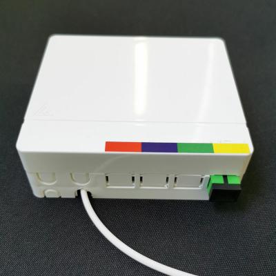 China Indoor ABS Ftth Termination Box 2 Cores Singlemode SC APC Pre Terminated for sale