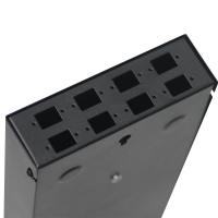 China FTTH Metal 8 Ports Outdoor Fiber Termination Box IP65 SC LC FC ST Black 250x135x70mm for sale