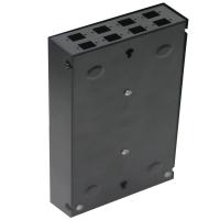 China FTTH Metal 8 Ports Outdoor Fiber Termination Box IP65 SC LC FC ST Black 250x135x70mm for sale