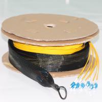 China 12 Cores Pre Terminated Fiber Optic Cable LC UPC To LC UPC Multimode OM3 Multiple for sale