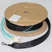 China 12 Cores Pre Terminated Fiber Optic Cable LC UPC To LC UPC Multimode OM3 Multiple for sale