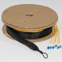 China 12 Cores Pre Terminated Fiber Optic Cable LC UPC To LC UPC Multimode OM3 Multiple for sale
