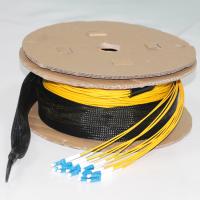 China 12 Cores Pre Terminated Fiber Optic Cable LC UPC To LC UPC Multimode OM3 Multiple for sale