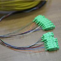China 8 Cores Pre Terminated Fiber Optic Cable SC OS2 Singlemode Breakout Pre Connected for sale